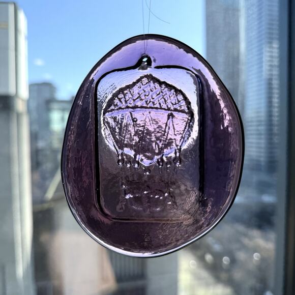 Blenko Glass | Art | Vintage Blenko Glass Hot Air Balloon Suncatcher ...